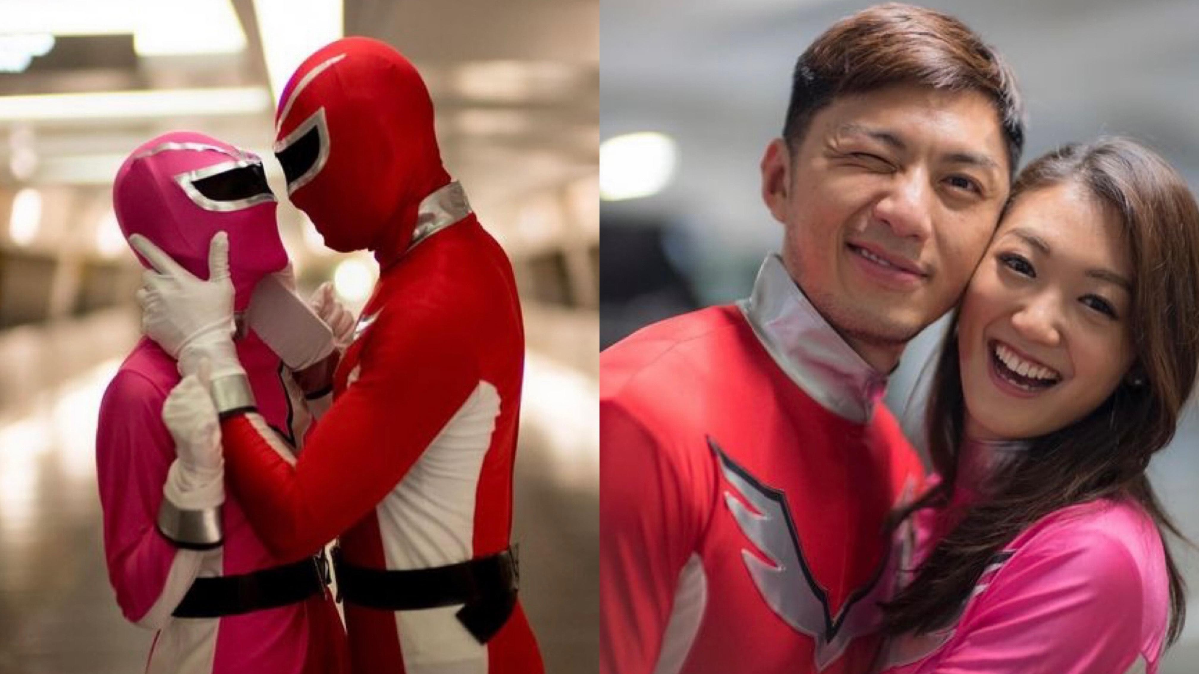 袁偉豪孖張寶兒變身五色戰士賀520 | am730